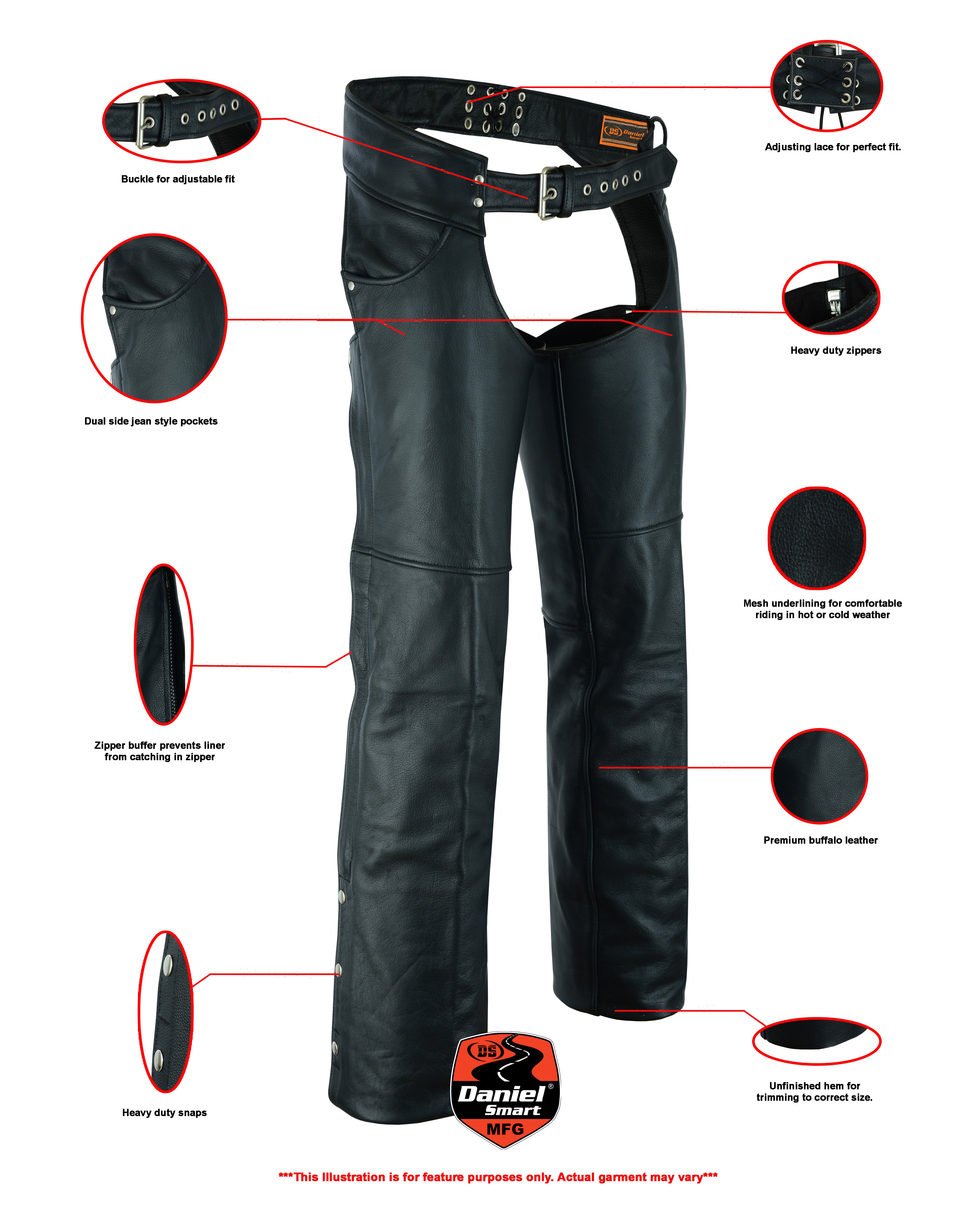 Mens Leather Chaps and Motorcycle Riding Pants – Biker Universe